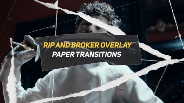 Download Rip And Broker Overlay Paper Transitions - Videohive ...