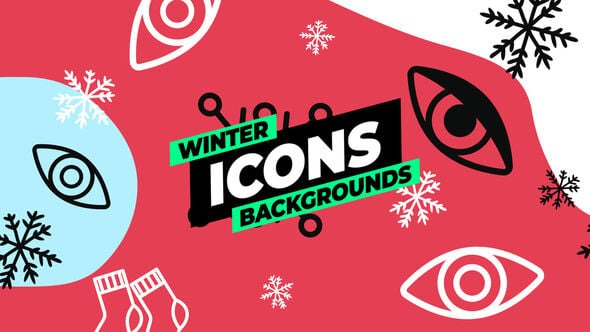 Download Winter Icons Backgrounds - Videohive - aedownload.com