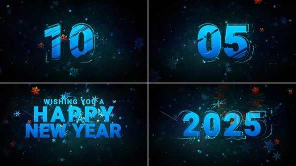 Download Happy New Year Countdown 2025 // Countdown 2025 - Videohive ...