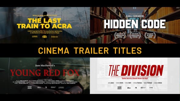 Download Cinema Trailer Titles | After Effects - Videohive - aedownload.com