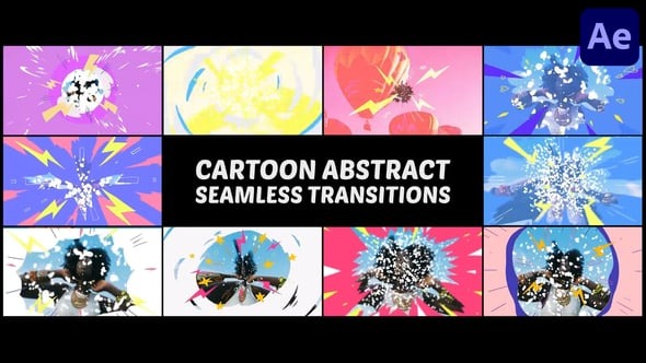 Download Cartoon Abstract Seamless Transitions for After Effects ...