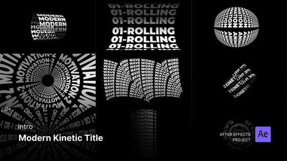 Download Intro Countdown - Modern Kinetic Title After Effects Project Files - Videohive ...