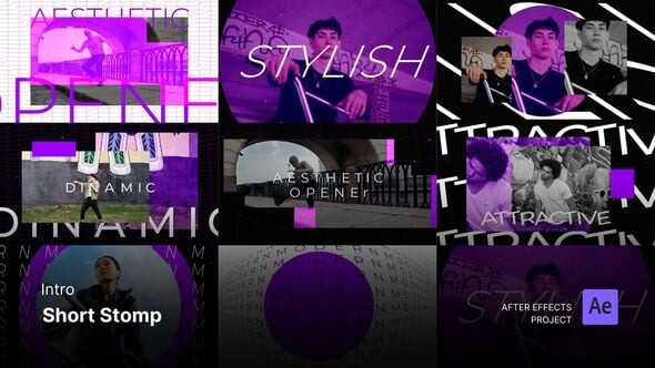 Download Intro/Opening - Short Stomp After Effects Project Files - Videohive - aedownload.com