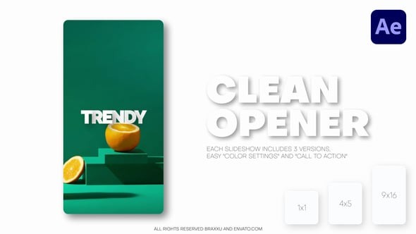 Download Vertical Clean Slideshow - Reels, Post, Shorts - Videohive - aedownload.com