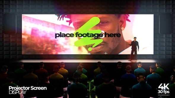 Download Projector Screen Mockup - Videohive - aedownload.com