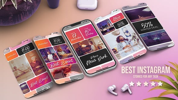 Download Event Promo Split Screen Vertical Video Reels Red Slideshow - Videohive - aedownload.com