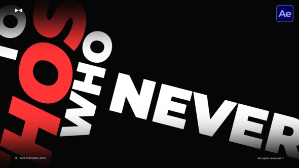 Download Text Animation Intro \ AE Videohive - aedownload.com