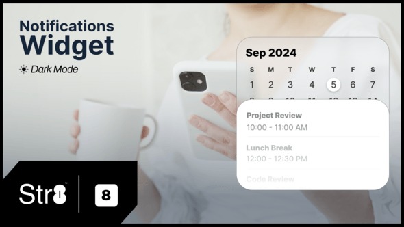 Download Notifications Widget (DarkMode) Videohive - aedownload.com